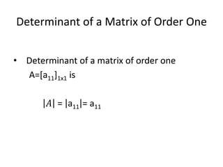 Determinants | PPT