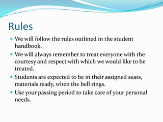 L johnson updated classroom management plan | PPT