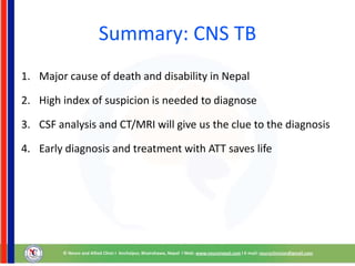CNS Tuberculosis in developing countries | PPTX