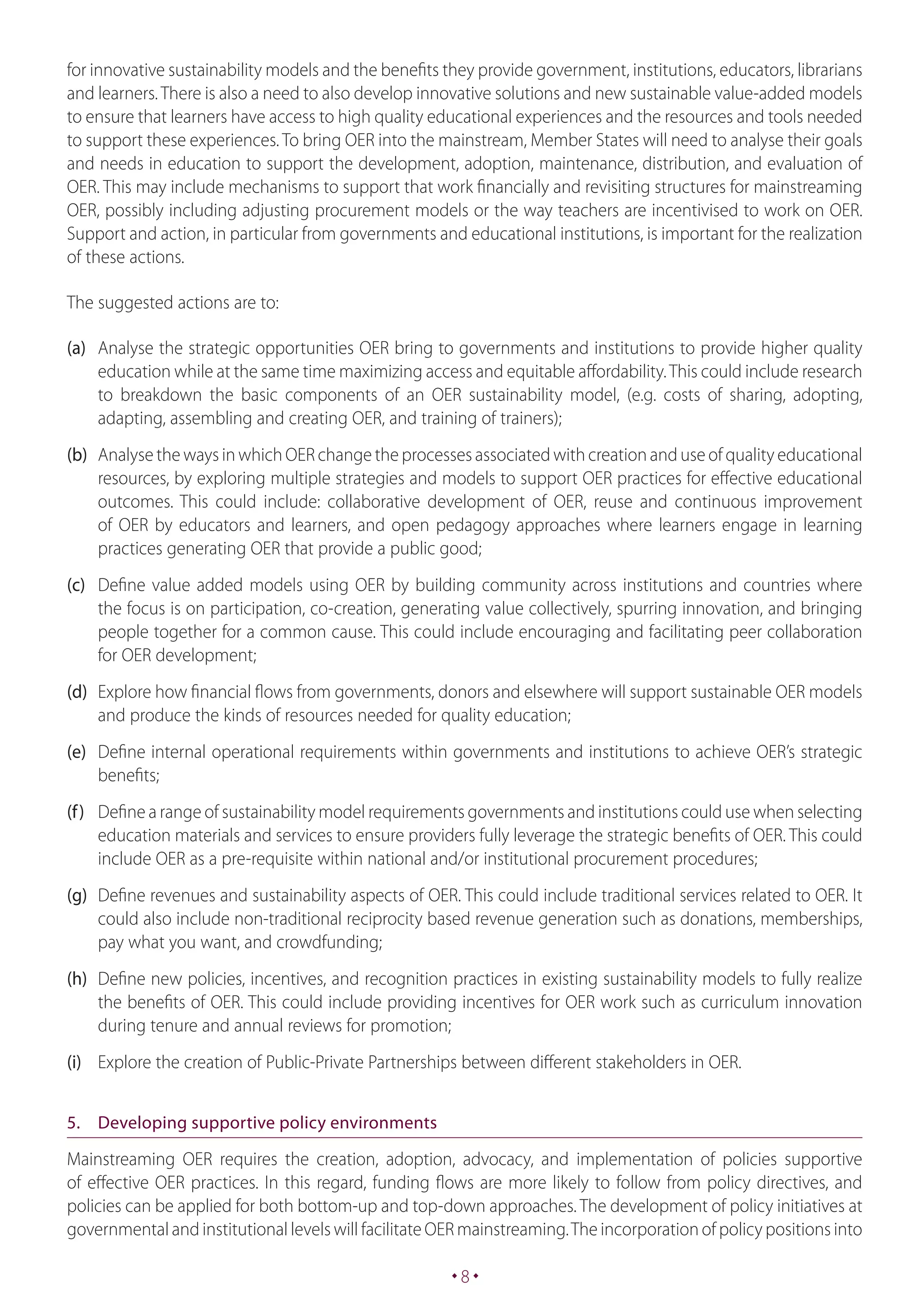 Ljubljana OER (Open Education Resources) Action Plan | PDF