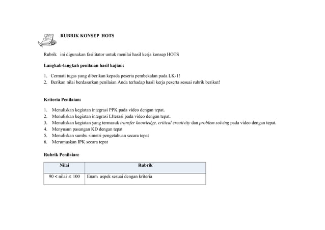 Hight order thingking skills/ kemampuan berpikir tingkat tinggi | PPT