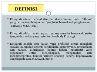 Etnografi 07052014 | PPT