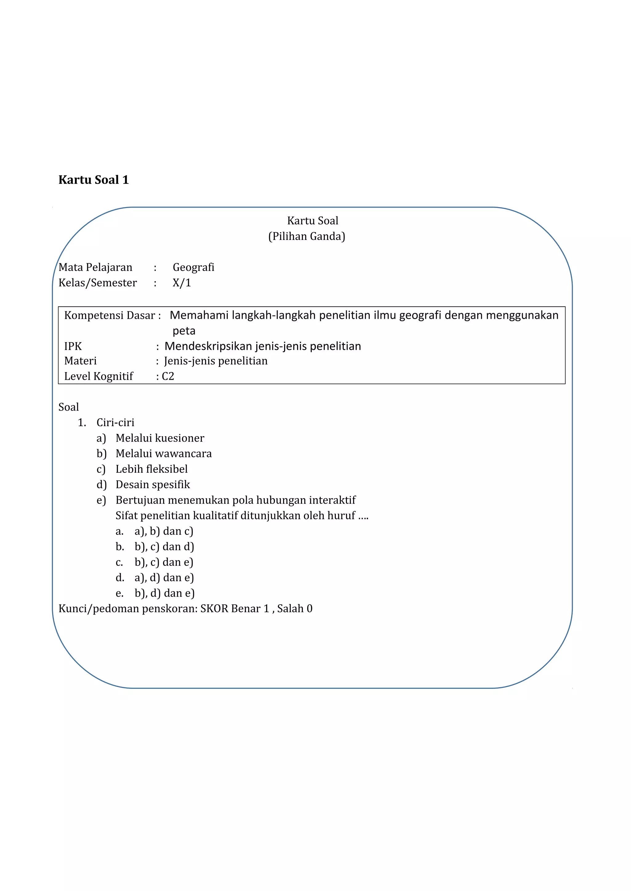 Analisis Dokumen SKL, KI-KD Geografi | PDF