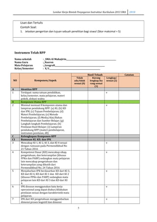 RPP Geografi Kelas X Karya Tulis | DOC