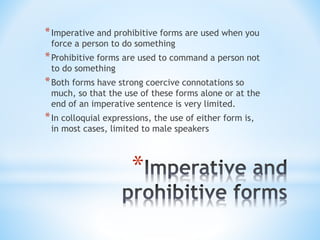 Lk2 njb minna - l33 imperative and prohibitive | PPTX