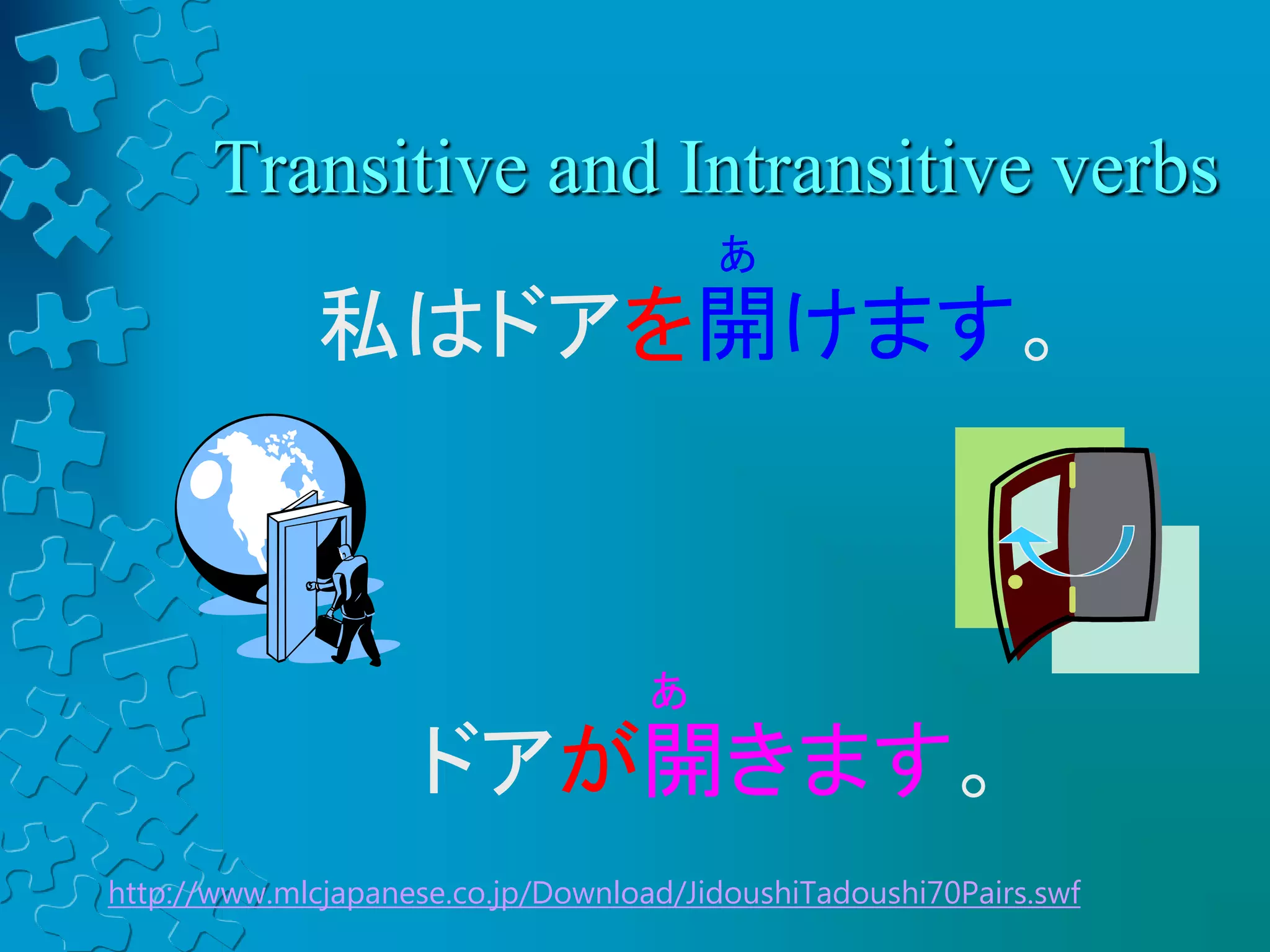 Lk2 njb minna l29 transitive and intransitive verbs | PPT
