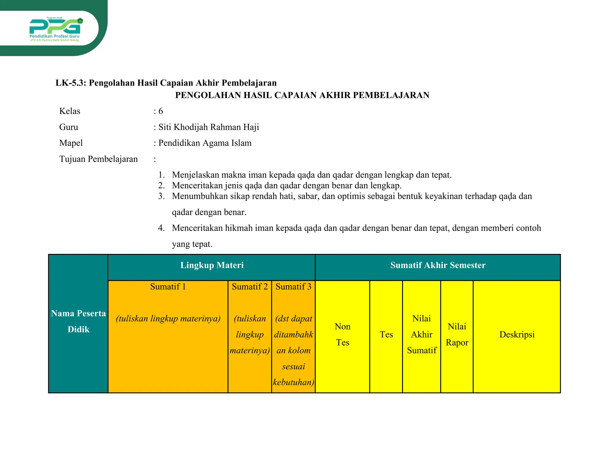 LK 5 - Pengolahan Hasil Asesmen dan Penyusunan Laporan Hasil Asesmen [K2] BU DIJAH.pdf