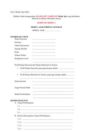 LK 6 - Penyusunan Modul Ajar PJBL -K2-.docx