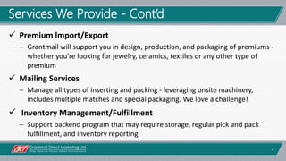 Grantmail Direct Marketing - Briefing | PPT