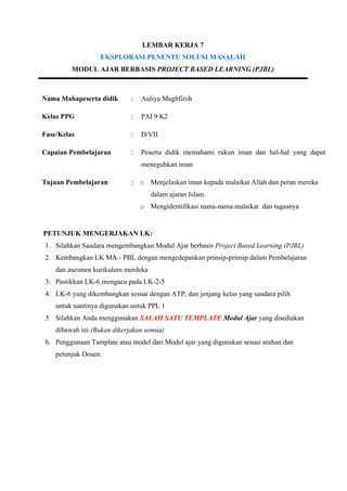 LK 7 - Penyusunan Modul Ajar PJBL -K2-auliya.pdf