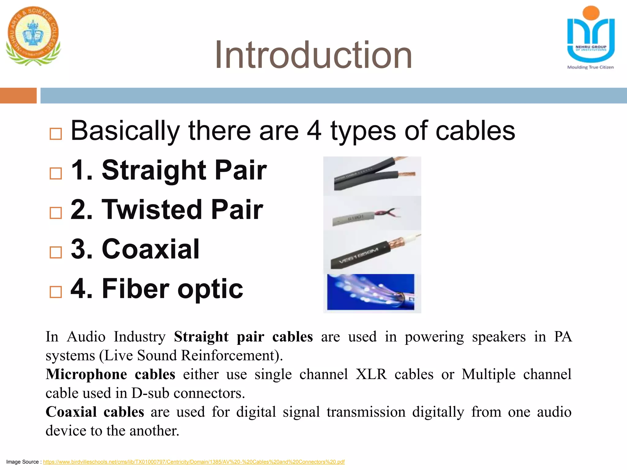 Cables and Connectors | PPT