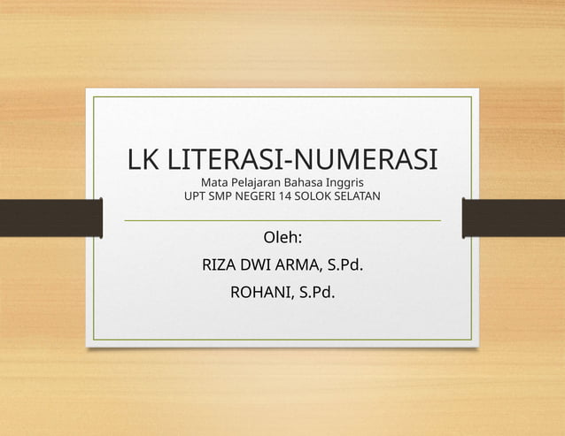 LK Soal Literasi Numerasi Bahasa Inggris.ppt