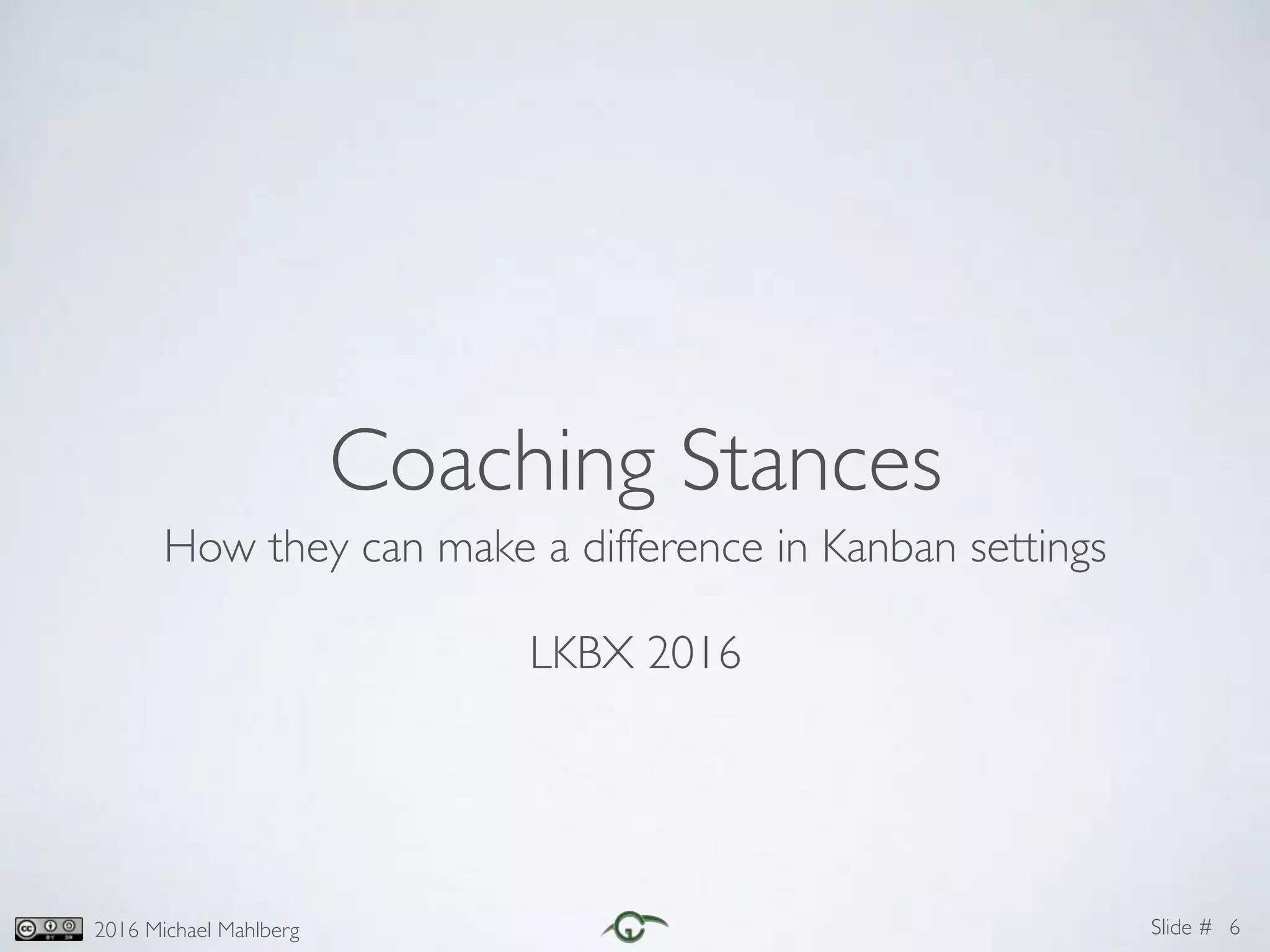 What coaching stances can do for you in Kanban settings... | PDF | Sports