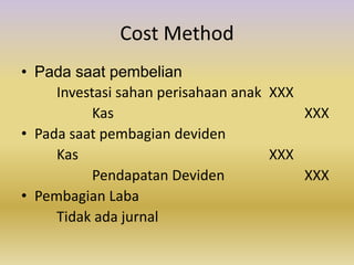 Cost method | PPT