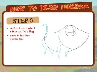 How To Draw Pumbaa | PDF