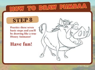 How To Draw Pumbaa | PDF