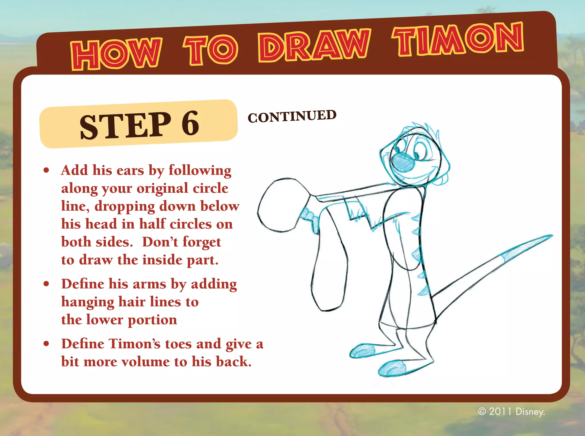 How To Draw Timon | PDF