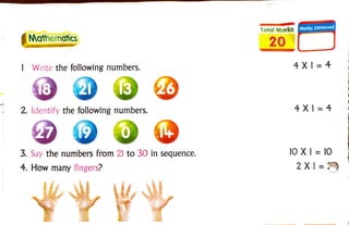 Ukg maths practice | PDF