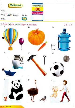 Ukg maths practice | PDF