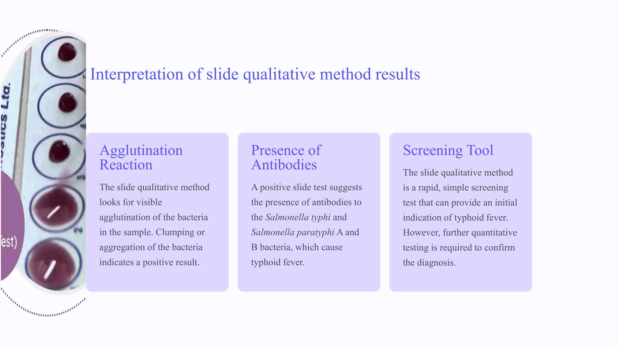 Widal Agglutination Test A Rapid Serological Diagnosis Of Typhoid Fever Pptx Infectious