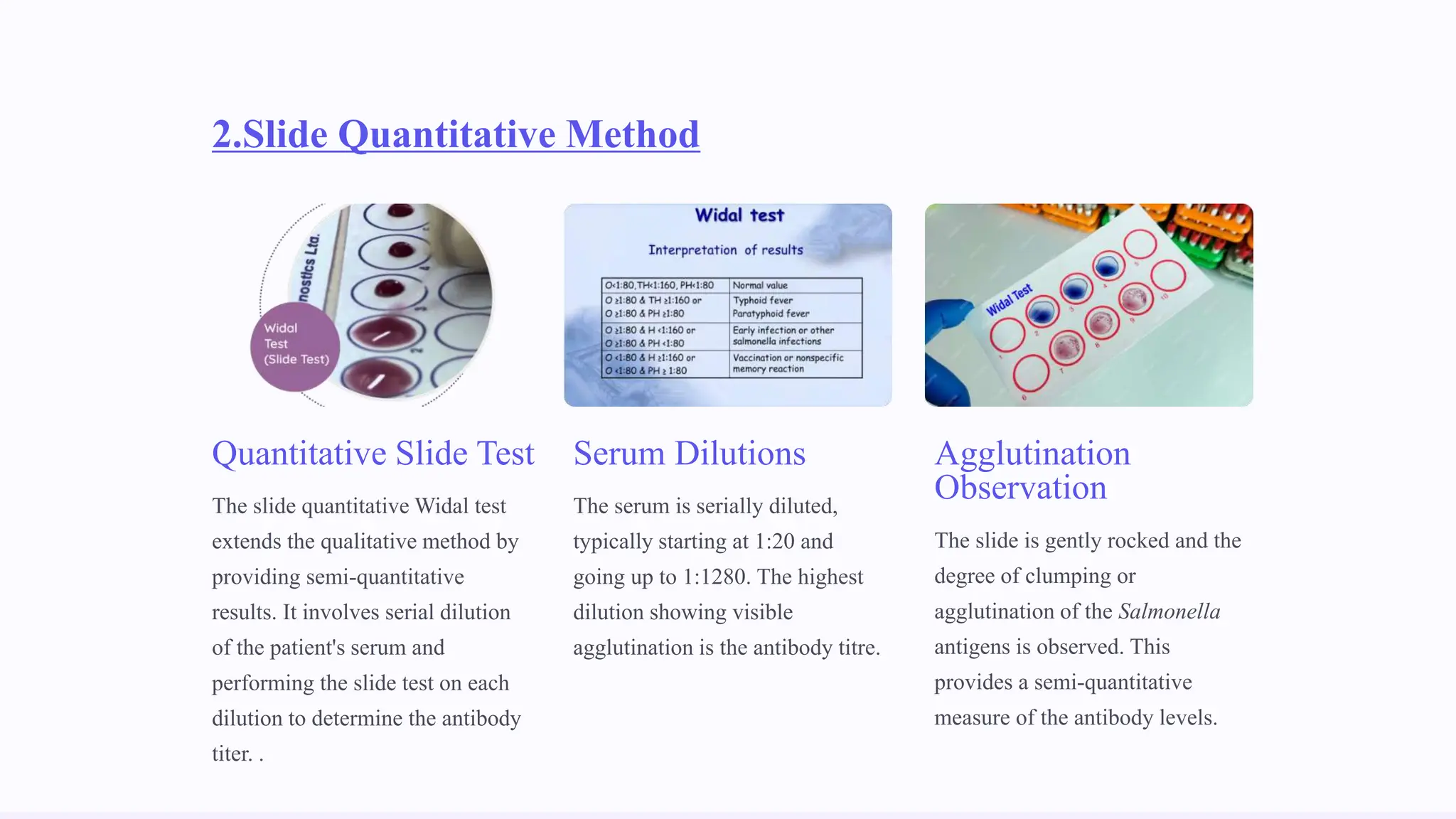 Widal Agglutination Test:A rapid serological diagnosis of typhoid fever ...