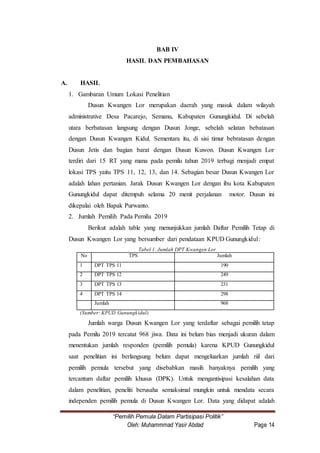Karya Tulis Ilmiah Tema Politik-Pemilih Pemula dalam Partisipasi ...