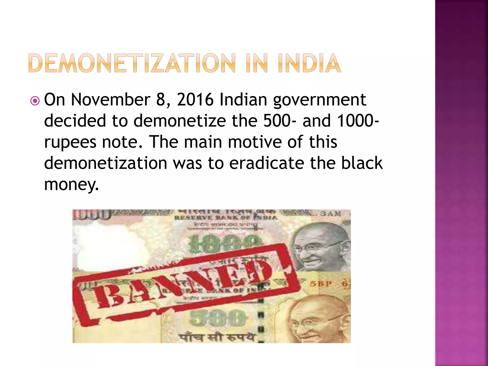Demonetization in India - Pros and Cons | PPTX
