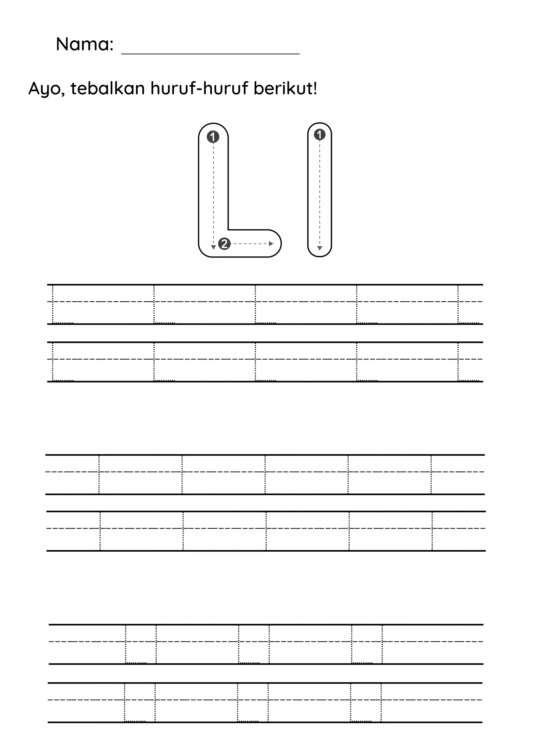 LKPD_Menebalkan huruf Bahasa Indonesia Kelas 1.pdf