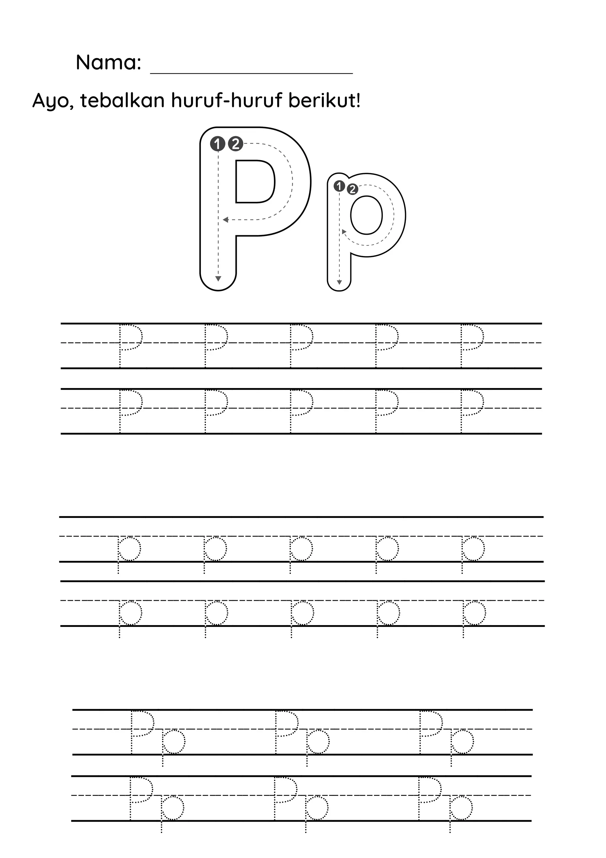 LKPD_Menebalkan huruf Bahasa Indonesia Kelas 1.pdf