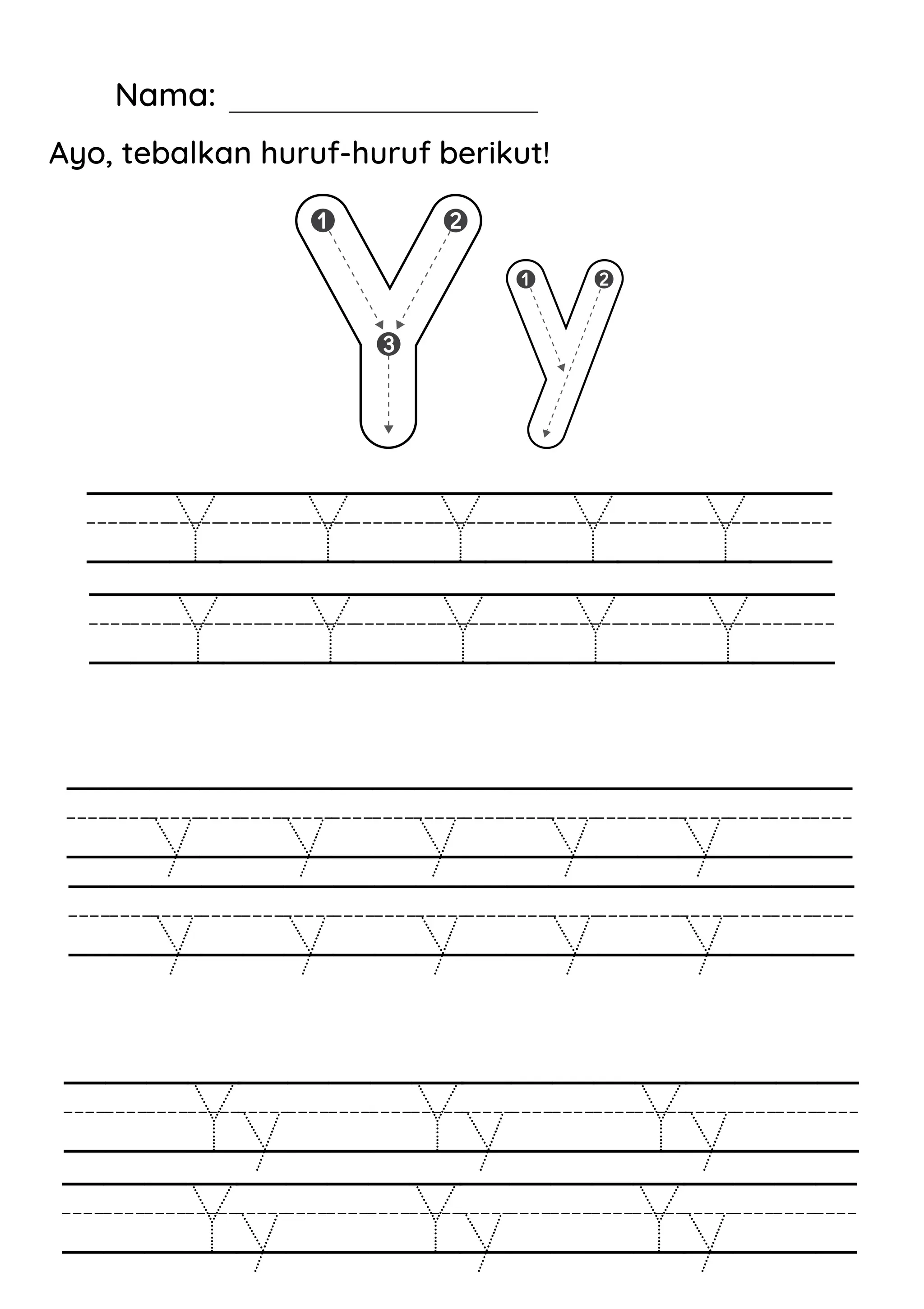 LKPD_Menebalkan huruf Bahasa Indonesia Kelas 1.pdf