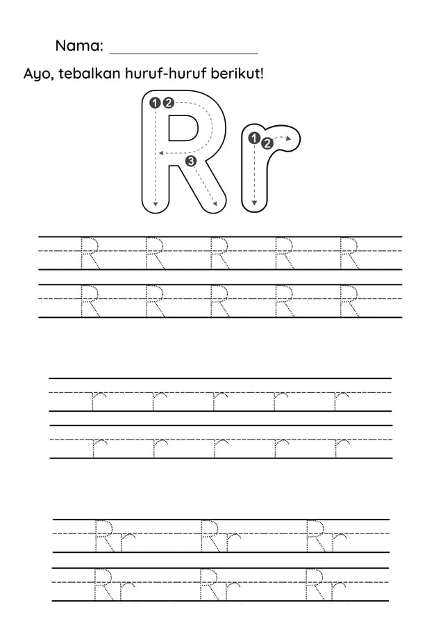 LKPD_Menebalkan huruf Bahasa Indonesia Kelas 1.pdf