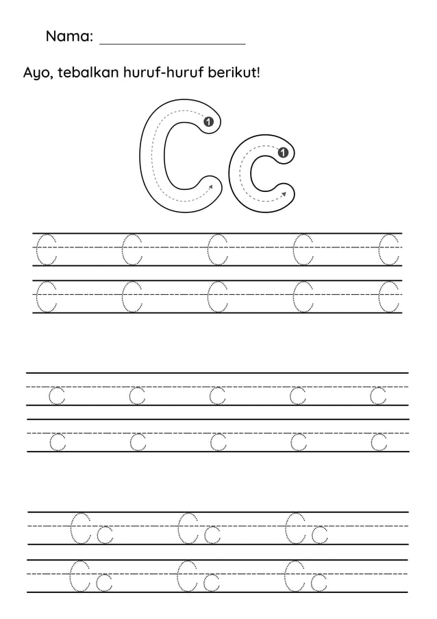 LKPD_Menebalkan huruf Bahasa Indonesia Kelas 1.pdf