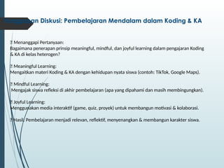 Modul Pedagogik Materi Koding dan Kecerdasan | PPTX