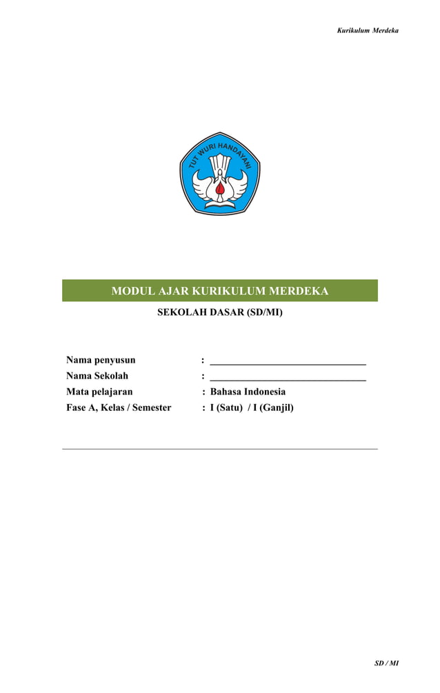 LK MODUL AJAR untuk guru, meguji bagaimana guru memahami penyusunan ...