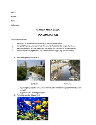 Lkpd pencemaran lingkungan | DOCX