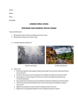 Lkpd pencemaran lingkungan | DOCX