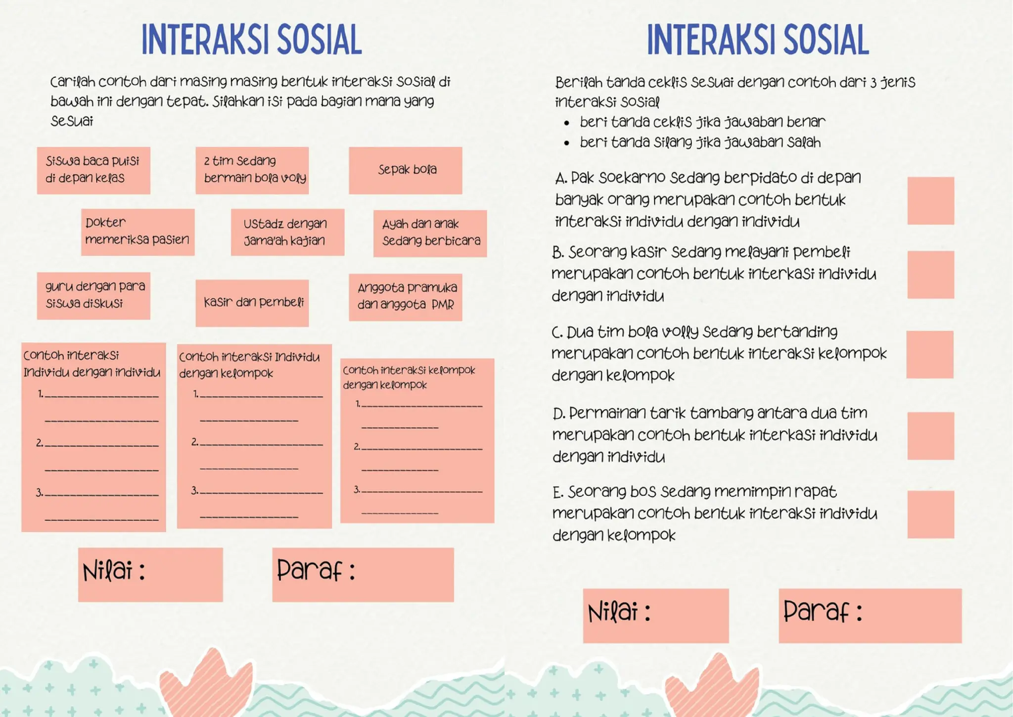 LKPD IPAS INTERAKSI SOSIAL IPAS KELAS 4 .pdf