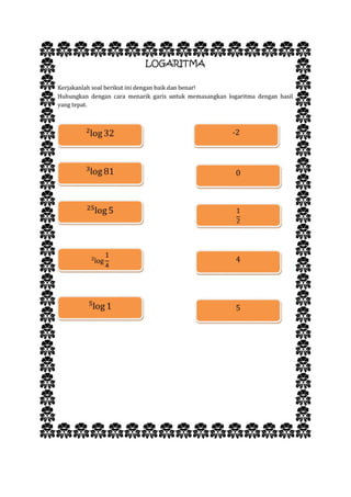 lkpd logaritma KELAS X KURIKULUM MERDEKA | PDF
