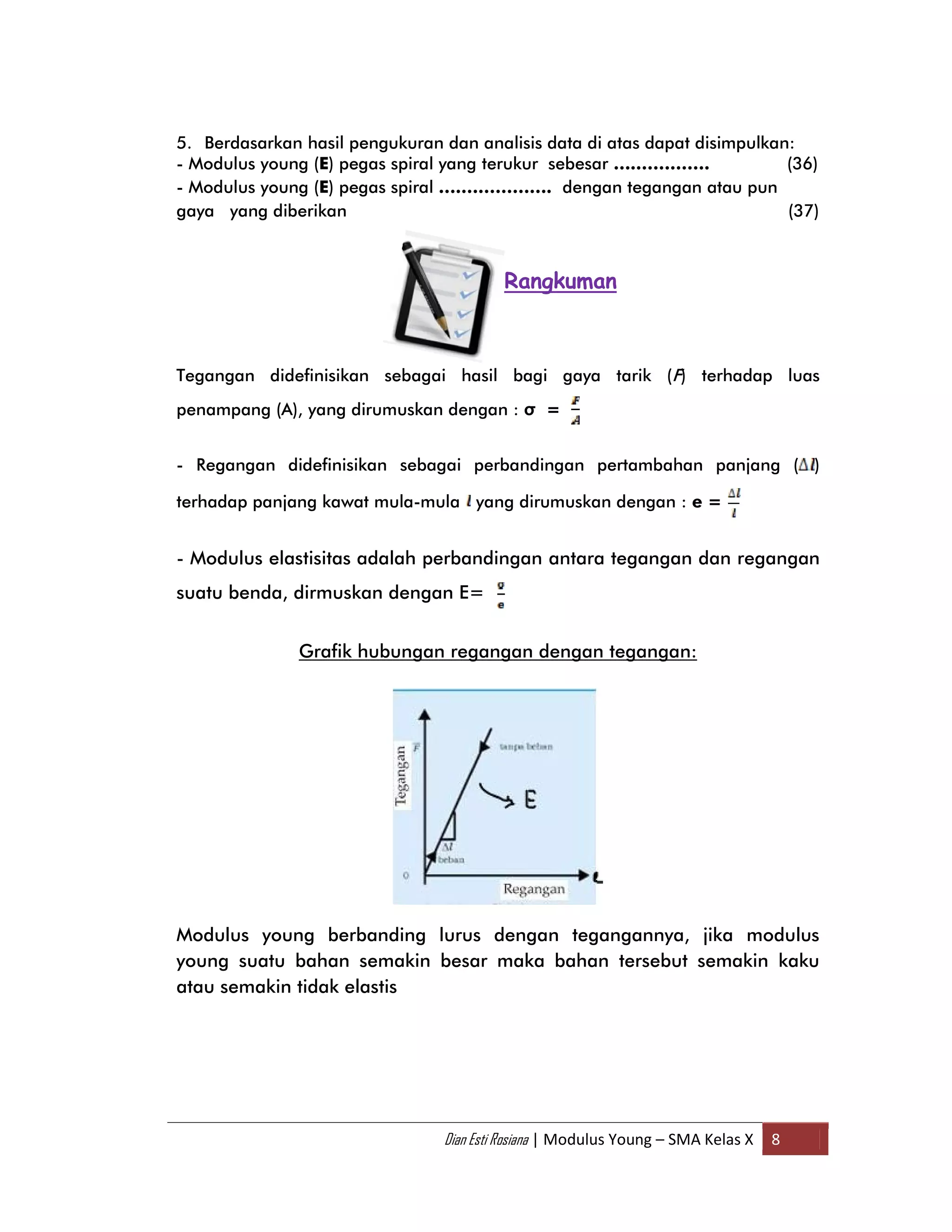 LKPD Modulus Elastisitas by Dianesti R. | PDF