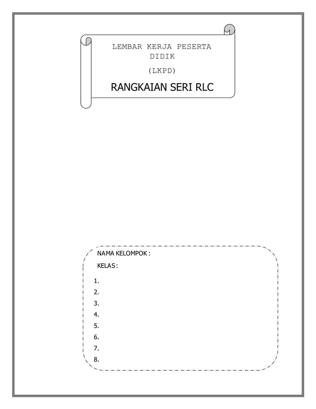 Lkpd rangkaian rlc | PDF