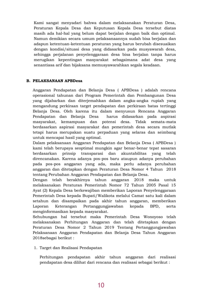 KEPUTUSAN KEPALA DESA TENTANG LAPORAN KETERANGAN PERTANGGUNGJAWABAN KEPALA DESA (LKPJ) | PDF