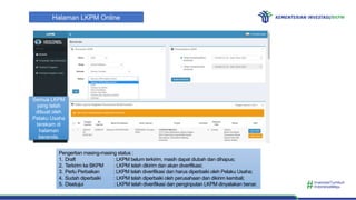 LKPM ONLINE OSS RBA | PPTX