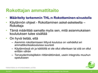 Mikä rooli lääkärillä on rokotustoiminnassa | PDF