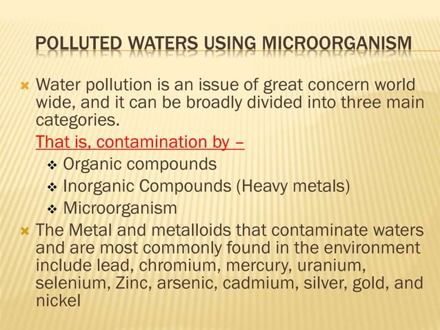 The Role of Microorganism in Bioremediation | PPT