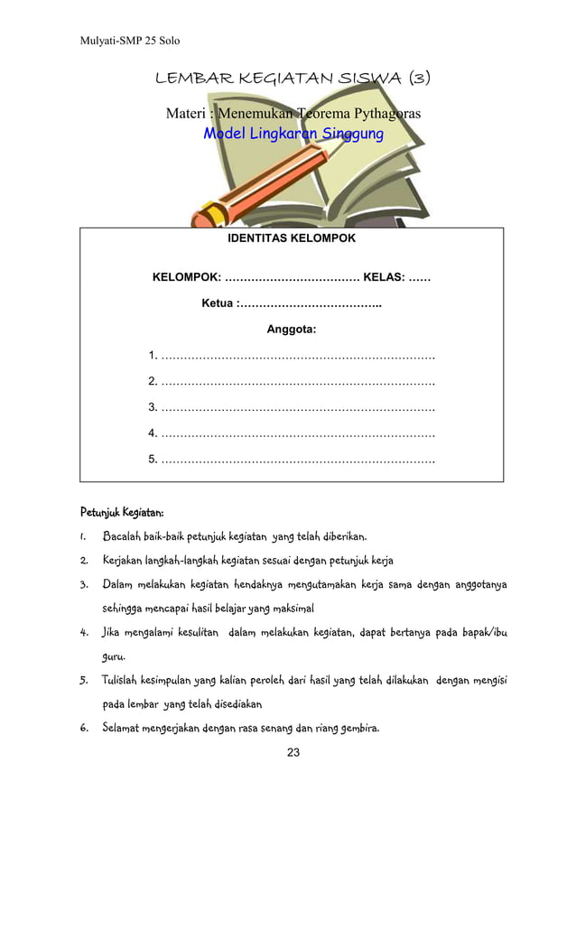 Lks 3 pythagoras geogebra | PDF