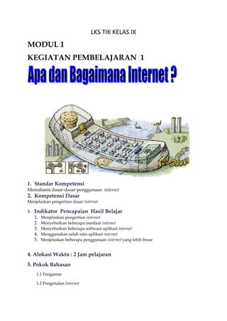Lks tik-kelas-ix-internet | PDF