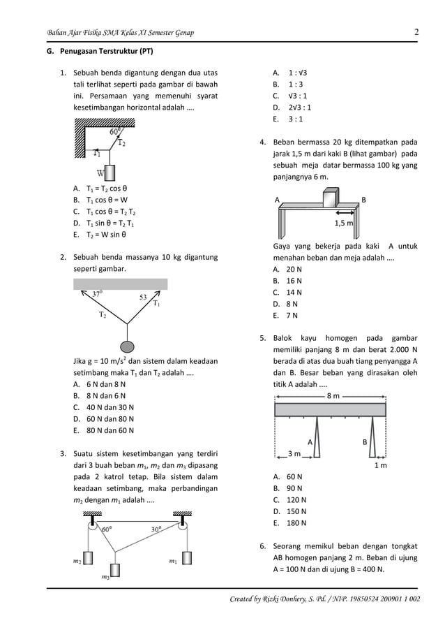 Lks statika benda tegar | PDF