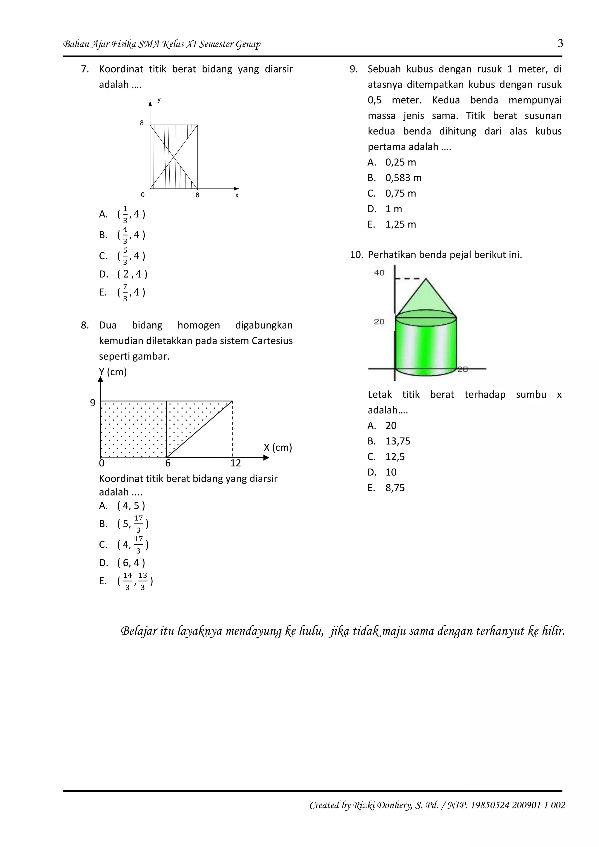 Lks titik berat | PDF