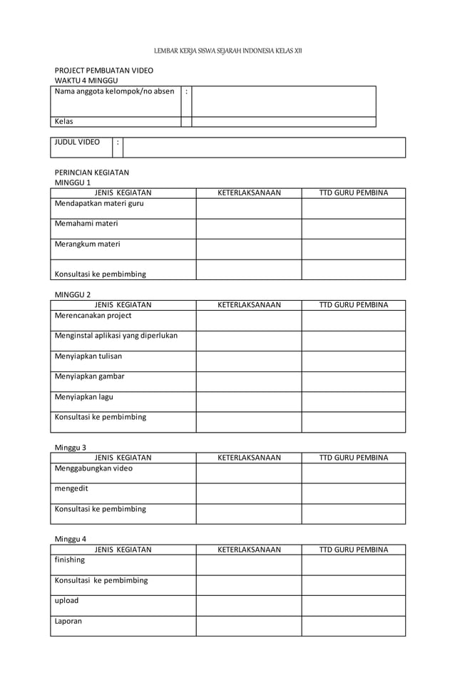 Lks 8 video project | PDF