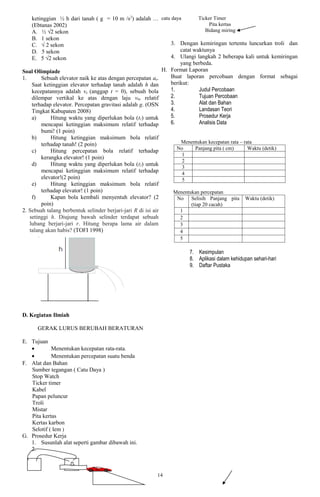 Lks fisika kelas x | DOC